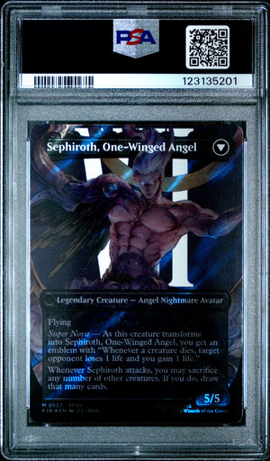 2025 MTG Final Fantasy Sephiroth #0527 Char Borderless-Surge Foil PSA