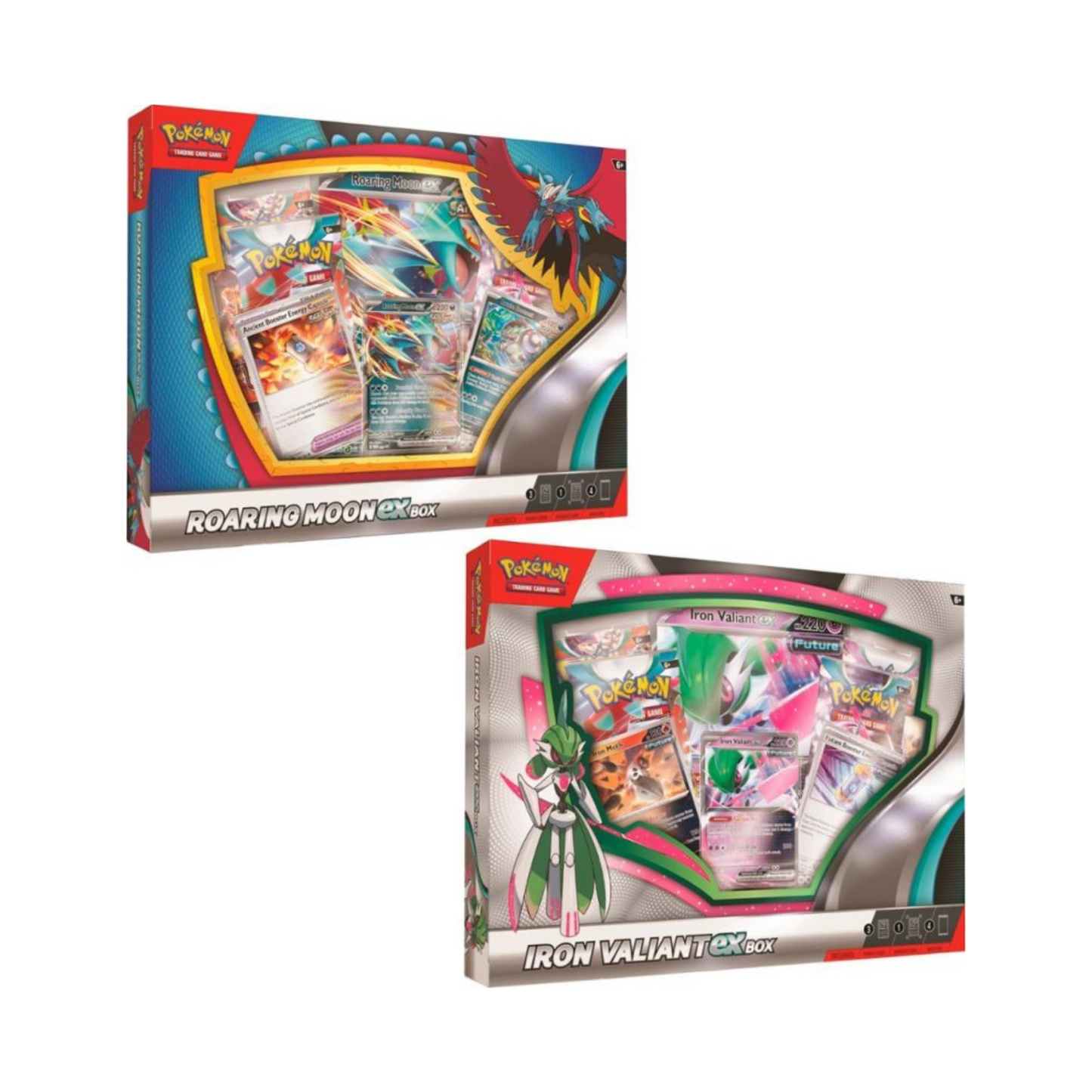 Pokémon TCG: Roaring Moon/Iron Valiant Ex Box – Collect Binghamton